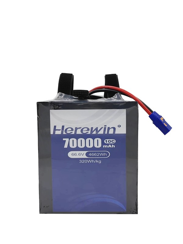 Herewin Semi Solid Battery For Uav 18S 66.6V 70000mAh High Energy ...