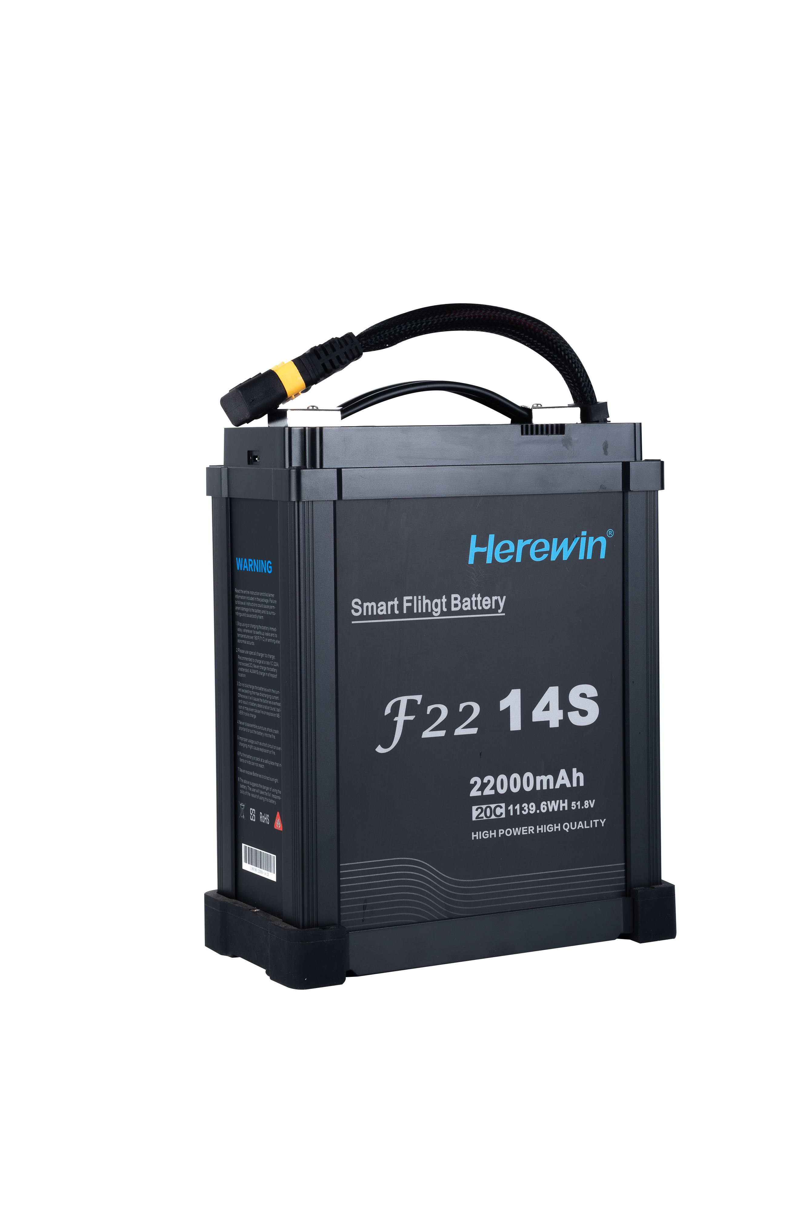 Smart UAV Drone Herewin Batteries 14S1P Pro 22000 MAh 51.8V 25C