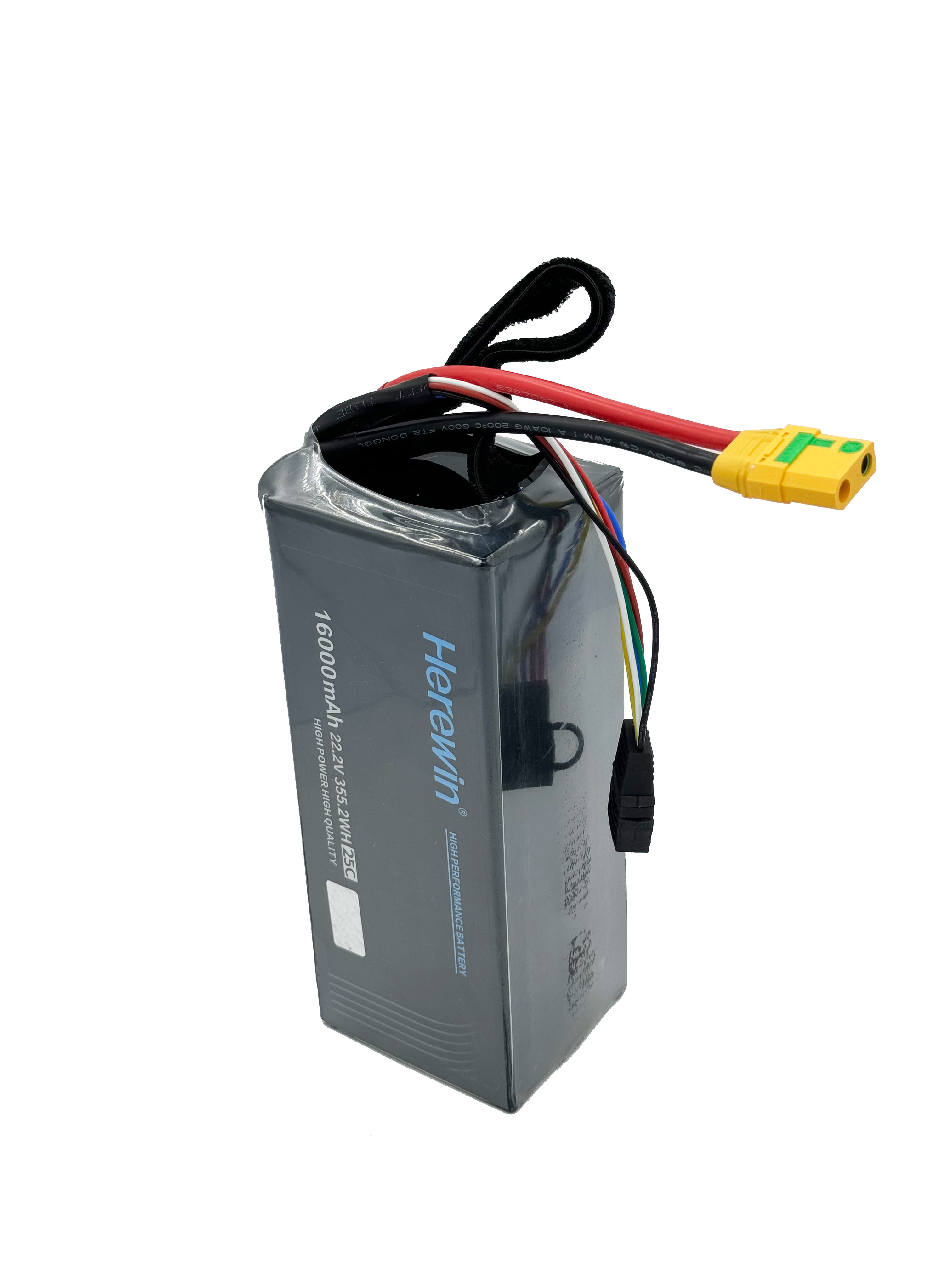 Stable Performance Soft Pack UAV Battery 16000mah 6s Lipo Battery 25C ...