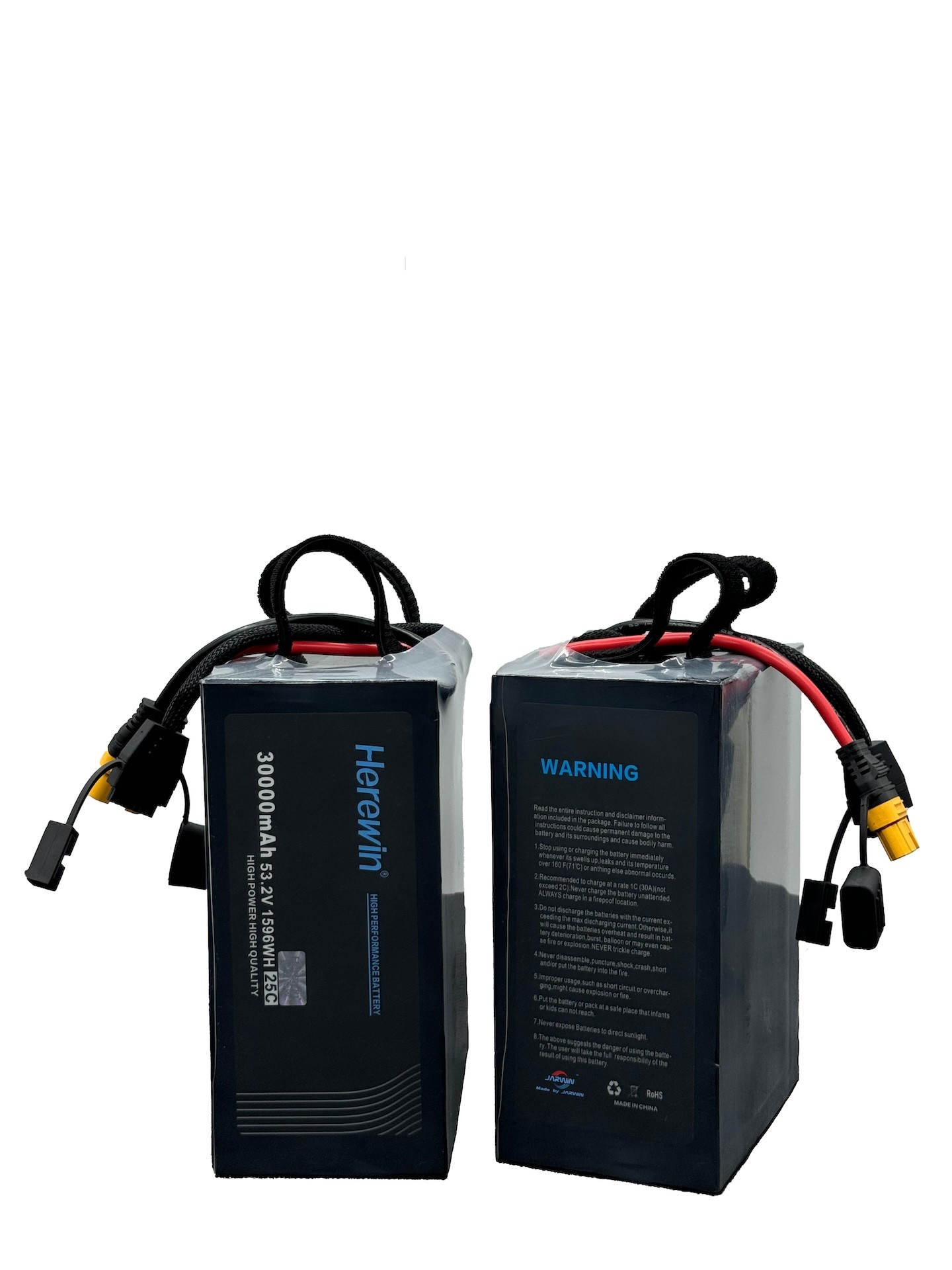 30000mAh 14S 53.2V 25C Uav Lipo Batteries In Soft Pack Herewin